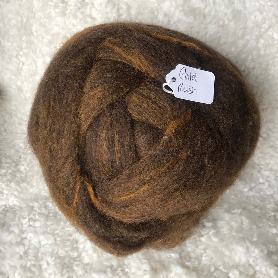 Gold Rush | Wool Roving | Woolen Mill | Wisconsin – Hidden Valley Farm ...